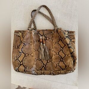 Gucci | Bags | Gucci Leather Python Shoulder Bag | Poshmark